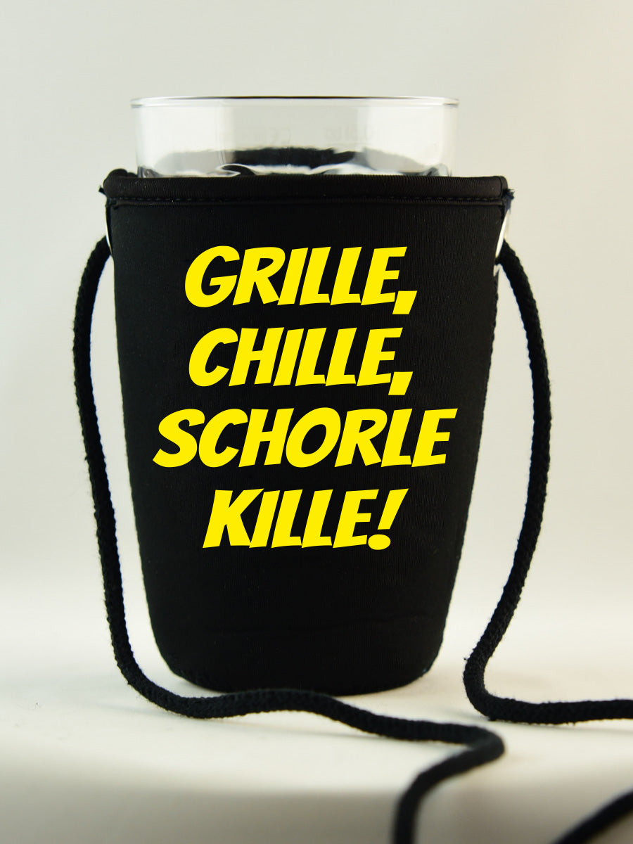 Schorlehalter - Grille, chille, Schorle kille! | PFÄLZISCH.com